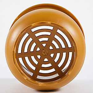 ERINGOGO Indoor Hanging Planters 2 Pack Orchid Pots with Saucer, 6 Inches Decorative Flower Pot with Drainage Holes, Plastic Bonsai Succulent Planter for Indoor Outdoor Plants Hanging Flower Pot