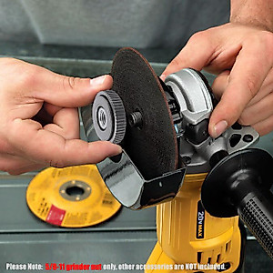 Yakamoz 5/8"-11 Grinder Nut, Quick Release Angle Grinder Flange Nut 5/8-11 Grinder Locking Nut for Angle Grinder Replacement Parts