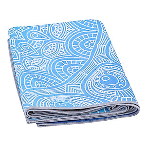 Non Slip Yoga Mat for Women Men Printed Yoga Mat Long Sports Mat Fitness Mat Gym Mat Portable Picnic Mat Eco Friendly Yoga Mats with Floral Pattern 70.8x25.6in Light Purple