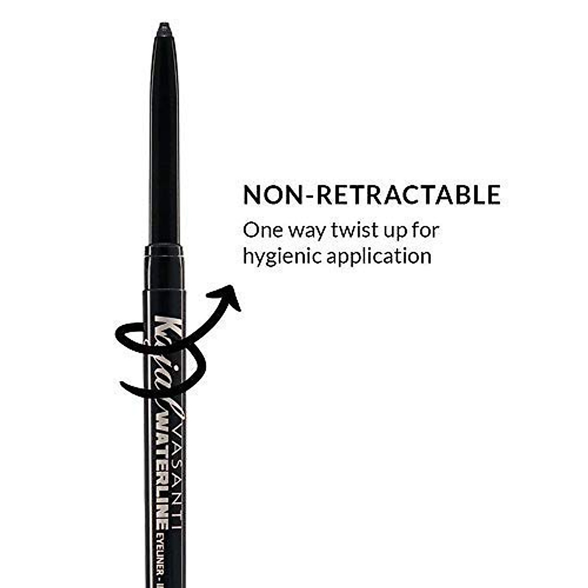 VASANTI Kajal Waterline Eyeliner Pencil - Long-lasting, Waterproof, Smudge-proof, Safe for Sensitive Eyes, Waterline Eye Liner - Opthalmologist Approved and Tested (Midnight Green)