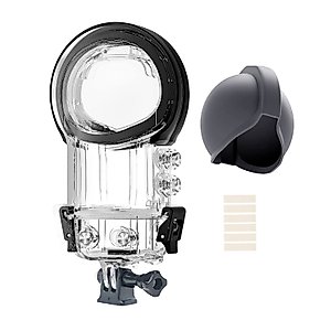 vgsion Waterproof Housing Dive Case for Insta360 X3 Anti-Fog with Lens Cap