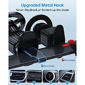UBeesize Magnetic Car Mount Holder | 360° Rotation for iPhone 12/13/14 and More | for Air Vent & Desk & Dashboard Mount | 18 N52 Magnets for Magsafe | Safe and Easy One-Handed Operation
