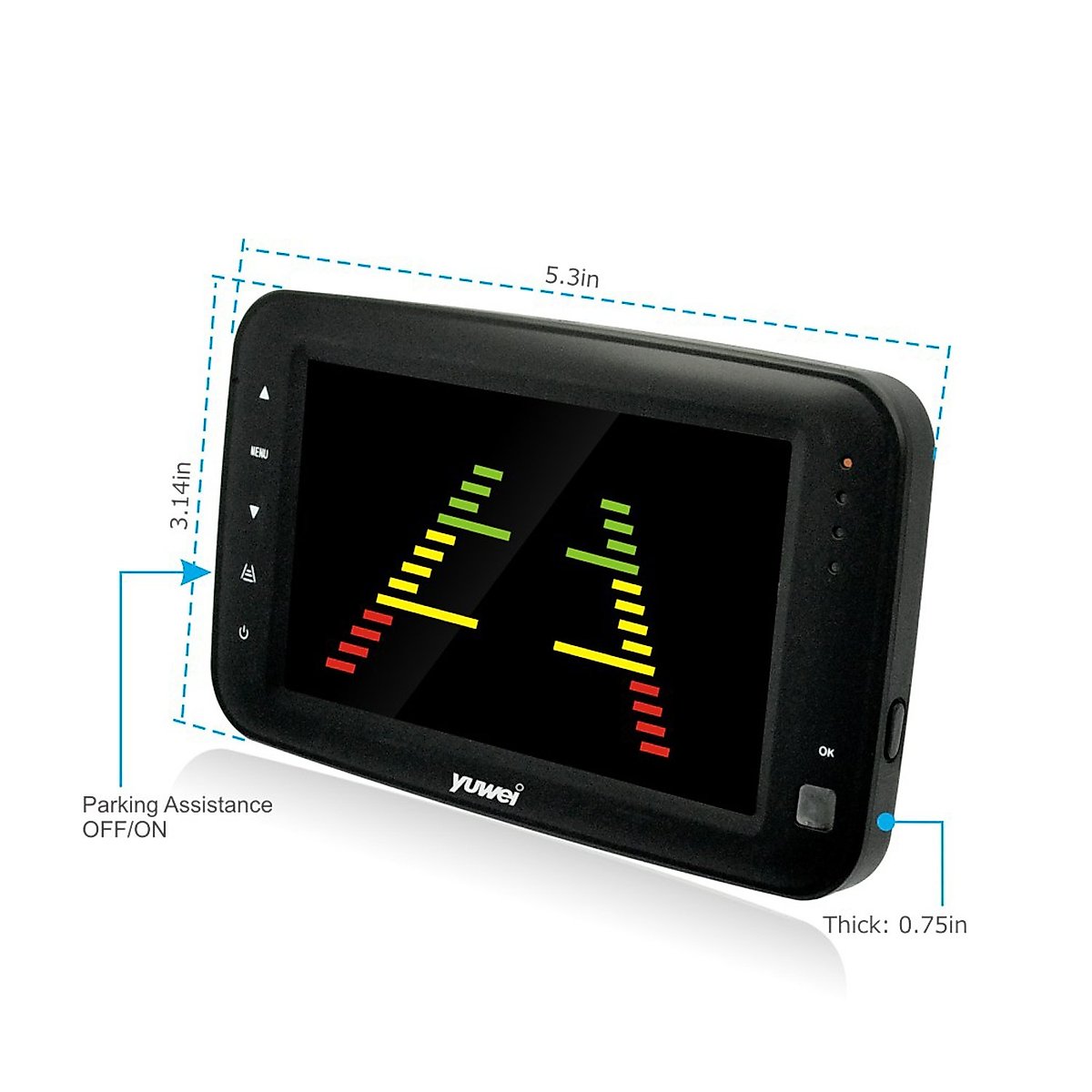 yuwei 4.3'' Wireless Digital LCD High Definition Monitor with Grid-Line for YW-34132