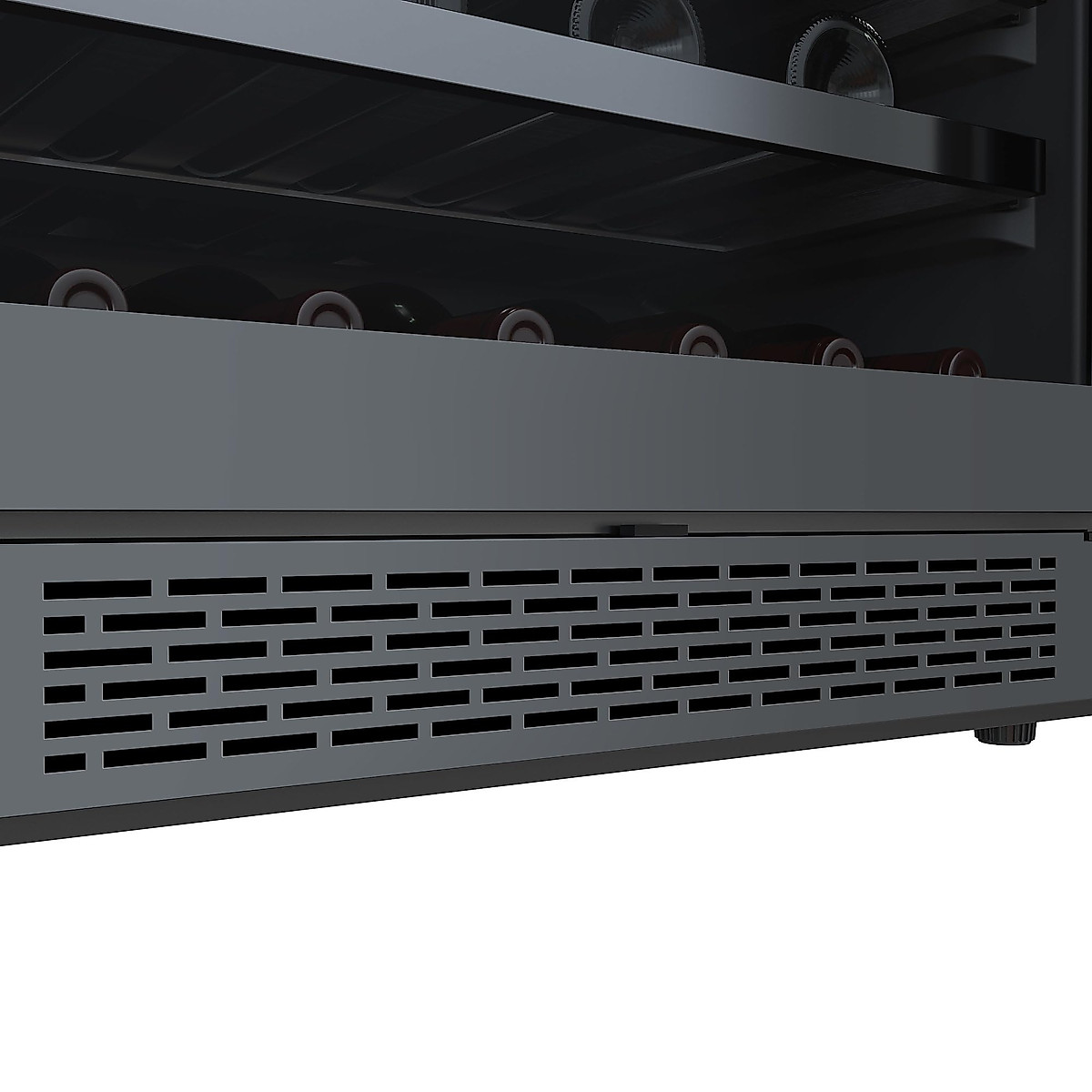 Avallon AWC241DBLSS 24 Inch Wide 46 Bottle Capacity Free Standing Wine Cooler with LED Lighting and Double Pane Glass