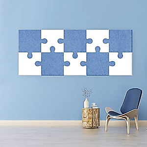 Puzzle Felt Message Board, DIY Cork Board Photo Wall, Bulletin Board/Message Board self-Adhesive Wall Sticker