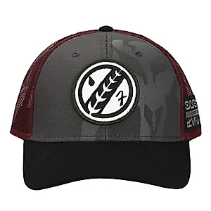 Star Wars TV Series Mandalorian Crest Embroidered Patch Trucker Hat Gray