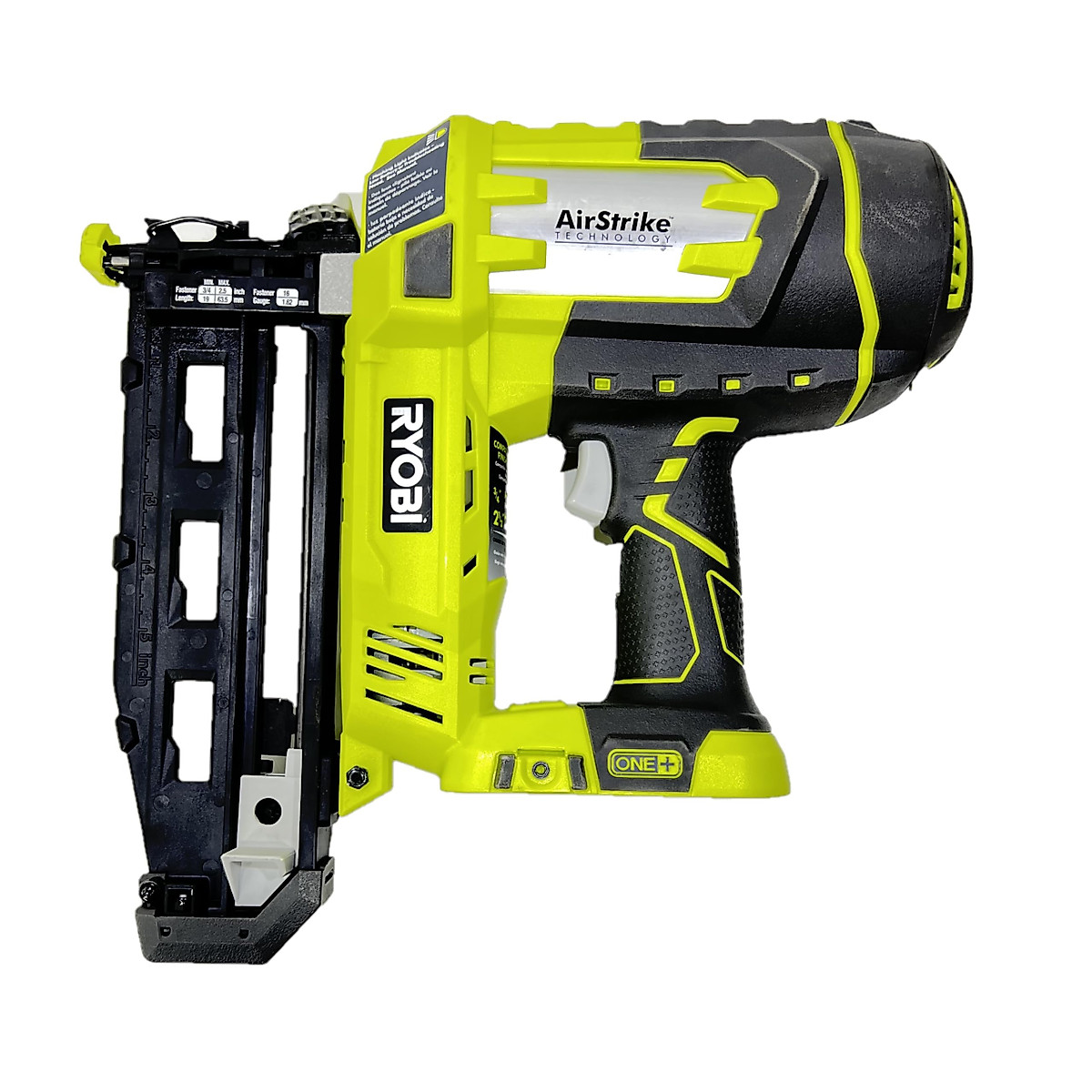 Ryobi 18V One+ Airstrike 16-Gauge 3/4"-2-1/2" Cordless Finish Nailer P325 - Battery & Charger Included