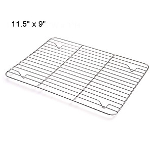 Aspire Cooling Rack 2 Pack - 8.5" x 6.5", Stainless Steel Baking Racks for Cooking Baking Roasting Grilling