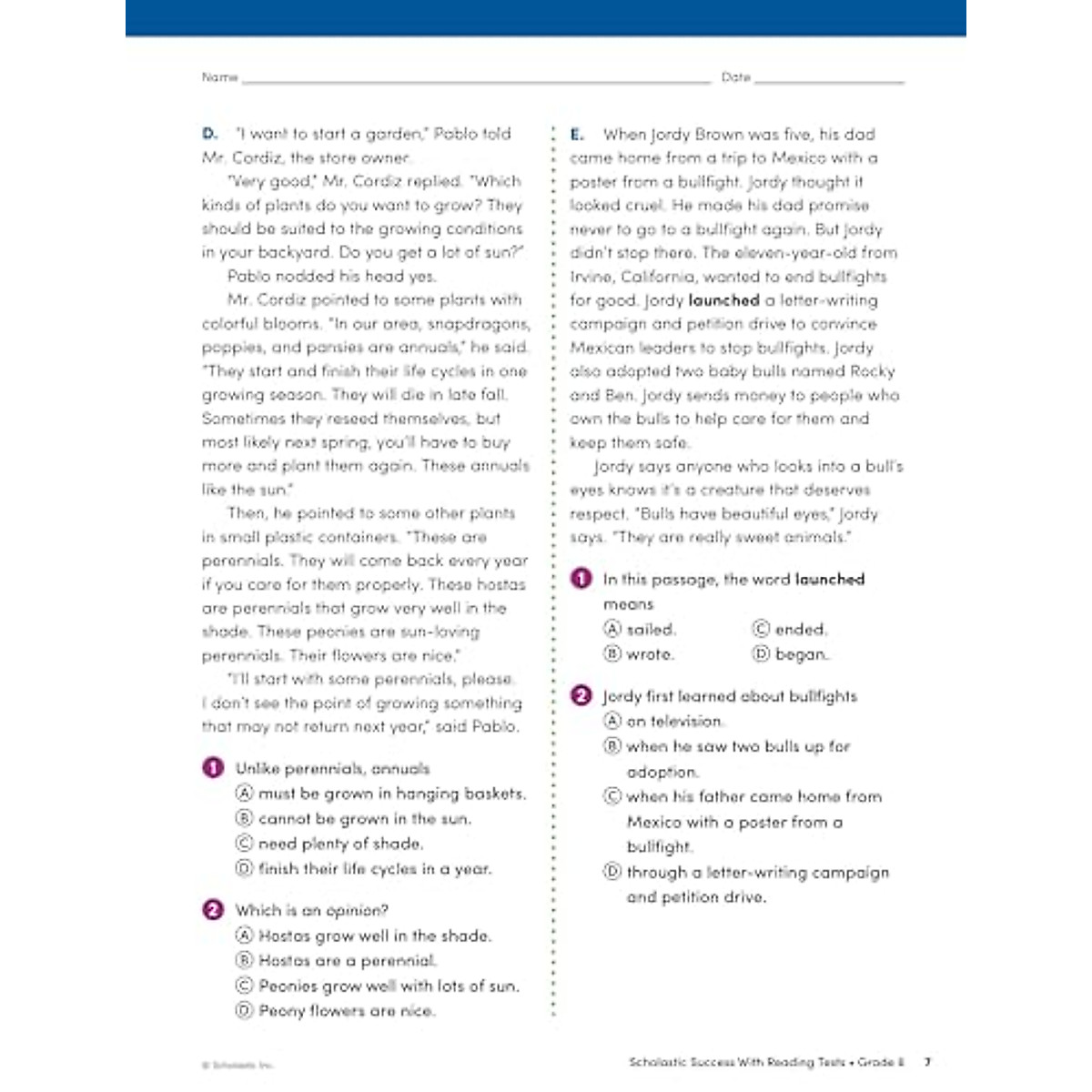 Scholastic Success with Reading Tests Grade 6 Workbook (Scholastic Success; Grade 6)