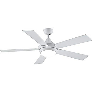 Fanimation Celano v2 Indoor Ceiling Fan with Matte White Blades and LED Light Kit 52 inch - Matte White