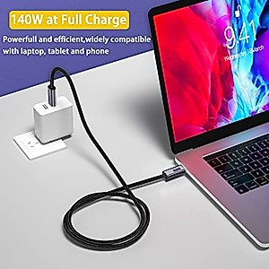 Diarypiece Type-C Power Supply Data Transfer Cable, 140W Type C PD3.1 Charger Data Line