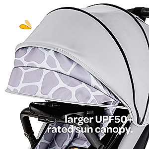 Larktale chit Chat Plus | Lightweight Full-Featured Stroller for Newborns and Toddlers | Compact Folding Stroller for Travel Featuring Eco-Friendly Materials and One-Handed Steering, Nightcliff Stone