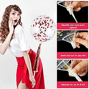 20 Pieces Transparent Bobo Balloons and 20 Pieces Bobo Balloon Sticks Clear Balloon Holder with Cups Bubble Clear Balloon for Birthday Party Wedding Anniversary Indoor and Outdoor Decoration (20 Inch)