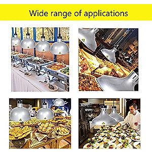 COTCLO Food Heat Lamp Convenient Adjustable Heat Lamp Restaurant or Home Food Service