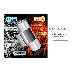 Dominican Beer Tumbler, 20 oz Stainless Steel with Lid and Straw, Vacuum Insulated. Dominican Drink Theme Gift Tumbler.