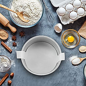 8 Inch Parchment Paper Rounds, Set of 100, Non Stick Baking Parchment Circles, Cake Parchment Rounds with Lift Tabs for Baking