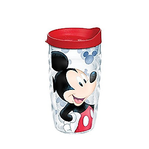 Tervis Made in USA Double Walled Disney Groovin Mickey Insulated Tumbler Cup Keeps Drinks Cold & Hot, 10oz Wavy, Classic