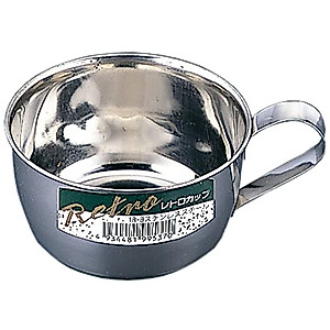 JapanBargain 3222, Stainless Steel Camping Mug Coffee Mug with Handle RV Mug Travel Mug Non Breakable Mug for Kid 8 oz, Made in Japan, Set of 2