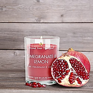 Beyond Your Thoughts 8oz -50 Hours Burn Time Lemon Vanilla Strawberry Apple Lychee Banana Pineapple Malt Musk 1 Wick Scented Candle Aromatherapy Wax Mixed Popular Long Lasting Fragrances Red