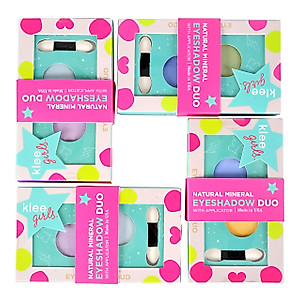 Luna Star Naturals Klee Girls Eyeshadow Duo, Sugar Hill Bloom Sierra/Amble Purple/Pink, 1.3 Ounce,Powder