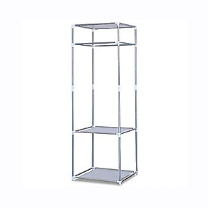 LHLLHL Metal Coat Rack Floor Standing Clothes Stand Garment Rack with Shelf Home Bedroom Clothing Wardrobe Storage Organizer Furniture