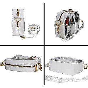 Zyig clear bag stadium approved clear purse Stadium Approved Crossbody Women Small Handbags Transparent for Concert Activityclear bag clear purse