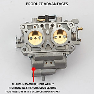 Dasbecan 15003-2766 Carburetor Carb with Repair Kit Compatible with Kawasaki Mule 3000 3010 3020 2001-2008 Trans 4x4 Carb kit