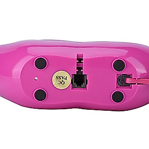 Lips Telephone Novelty Rose Red Mouth Lip Shaped Phone Landline Cute Shining Desk Corded Phone for Home Hotel Office Decoration Kids Girls Gift