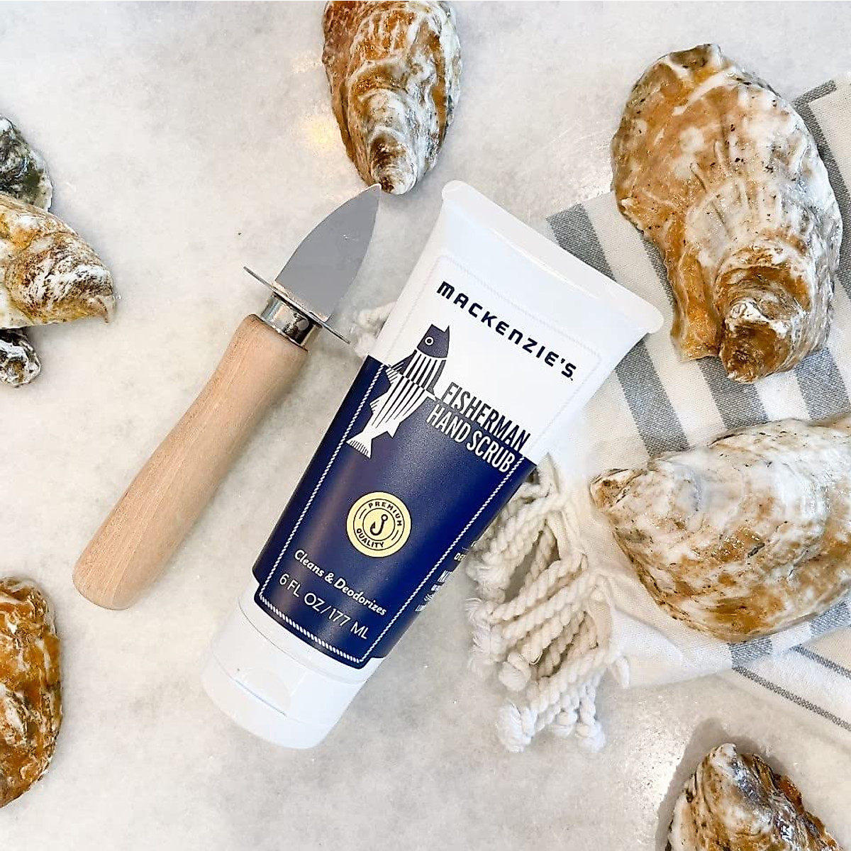 MacKenzie's Fisherman Hand Scrub - 6 Oz - Cleansing & Deodorizing Hand Cleaner - Gifts for Fisherman, Cooks & Gardeners