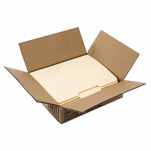 Sentry Safe Safe Box, 14.3 x 15.5 x 13.5, Black & Pendaflex File FoldersLetter Size, 8-1/2" x 11",- Key, Classic Manila, 1/3-Cut Tabs in Left, Right, Center Positions, 100 Per Box (65213)