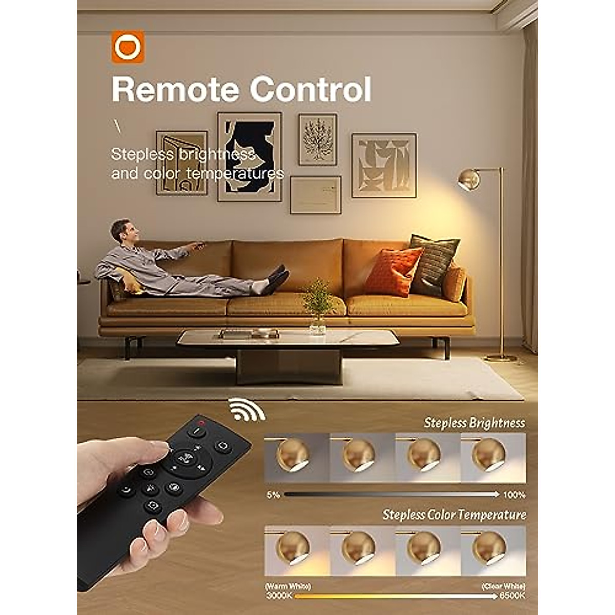 addlon Globe Gold Floor Lamp, 63 Inches Remote Control Mid Century Modern Floor Lamp with Metal Dome Shade,Antique Standing Lamp Adjustable for Living Room Reading Bedroom Home Office