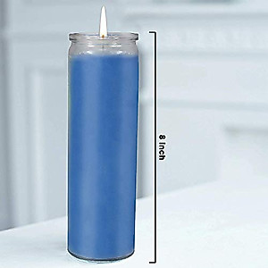 CocoSoy Candles, Assorted 7 Day Sanctuary Glass Jar Candles Great for Religious, Memorial, Party Decor, Vigils, Prayers, Blessing, 100% Natural Coconut Soy Wax - 4 Pack