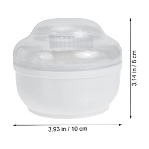 2 Sets Powder Puff Box Powder Puff Case Infant Powder Puff Talcum Powder Puff Plush Powder Puff Storage Container for Baby Powder