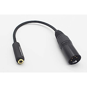 Youkamoo 4 Pin XLR to 4.4mm Female 5 Pole Balanced 8 Core Silver Plated Audio Headphone Adapter Cable 15cm [ 4.4mm Female ] Female to Male