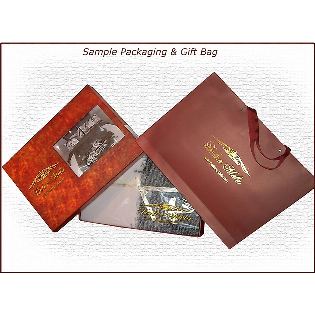 DM622Q Duvet Cover 6 PC Sheets Set, Dolce Mela Corfu Bedding Set