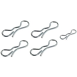 FSYHVVY Apply to Deck Clip Set (4pcs) 194209 Bow Tie Lock Cotter Pins. (1pcs) 194208 Bow Tie Lock Cotter Pin for Craftsman Sears Husqvarna Lawn mowers