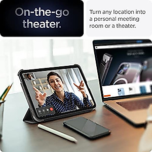 Spigen Liquid Air Folio Designed for iPad Mini 6 Case/iPad Mini 6th Generation Case 8.3 Inch (2021) - Black