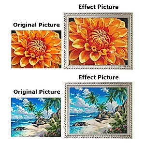 Diamond Art Painting Kits for Adults Sun and Angel Wing Round Full Drill DIY 5D Diamond Art Easy for Beginner Gems Cross Stitch Mosaic Craft Hobby Wall Art for Home Decor 30x40cm