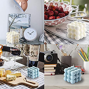 Bubble Candle - Cube Soy Wax Candles, Home Decor Candle, Scented Candle Set 2 Pieces, Home Use and Gifting