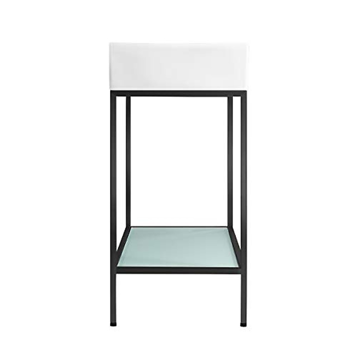 Swiss Madison Well Made Forever Pierre 24 Single, Freestanding, Matte Black Metal Frame Bathroom Vanity