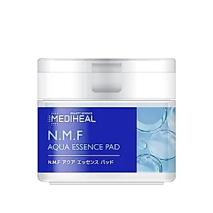 Mediheal Watermide Pore Tightening Essence Toner Pad - Pore Minimizing, Hydrating, and Exfoliating Pads, Cotton Pads Enriched with Sea Water and Ceramide for Nourishment and Hydration, 50 Sheets