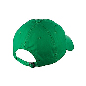 D&Y St. Patrick's Day Embroidered Quote Lucky Clover Low Profile Baseball Cap, Lucky, Green