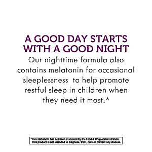 Nature's Way Sambucus HoneyBerry NightTime Cough Syrup for Kids, Soothes Occasional Cough Due to Horseness, Dry Throat & Irritants and Melatonin for Occasional Sleeplessness*, 4 Fl Oz.