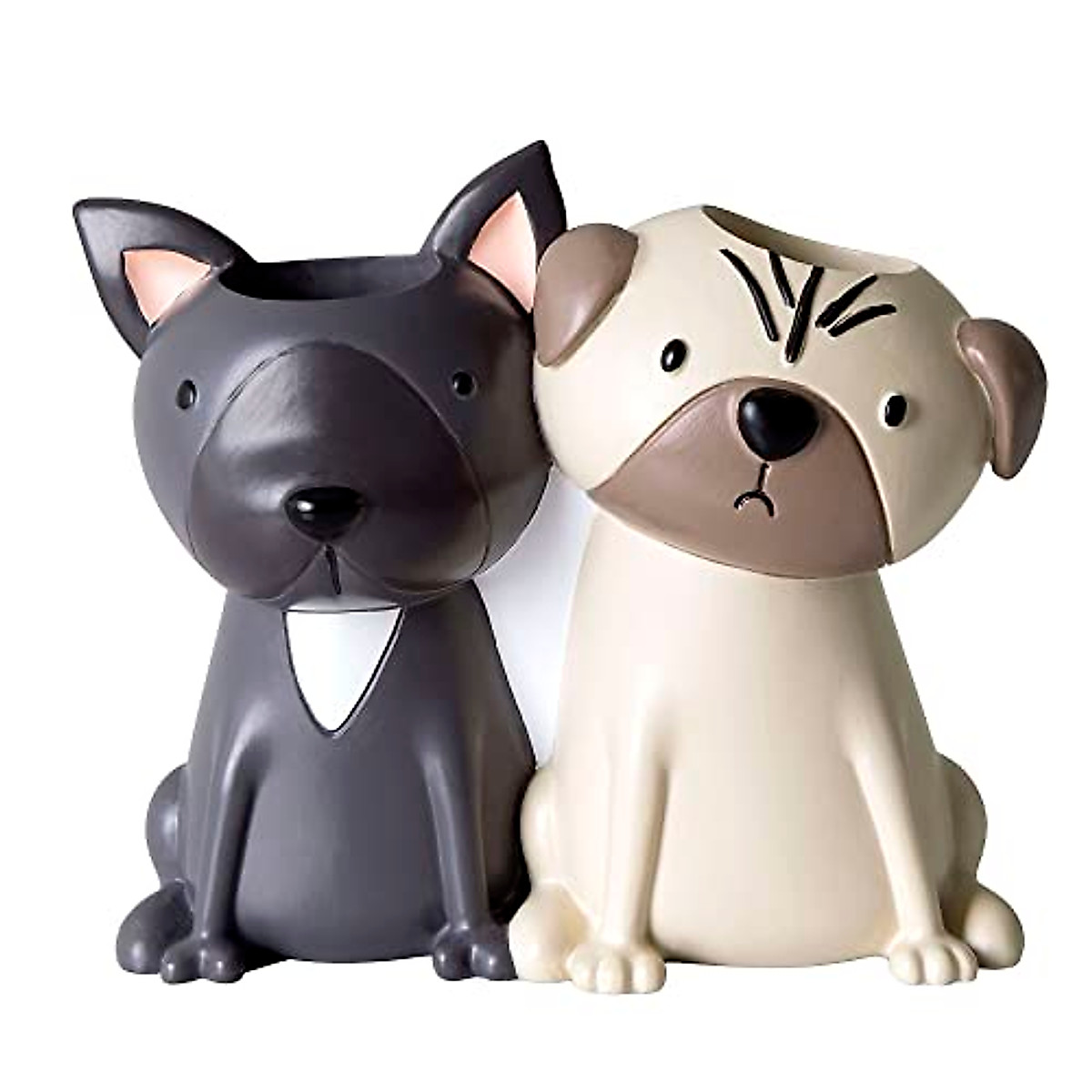 Allure Home Creation Puppy Love 4-Piece Resin Bathroom Accessory Set