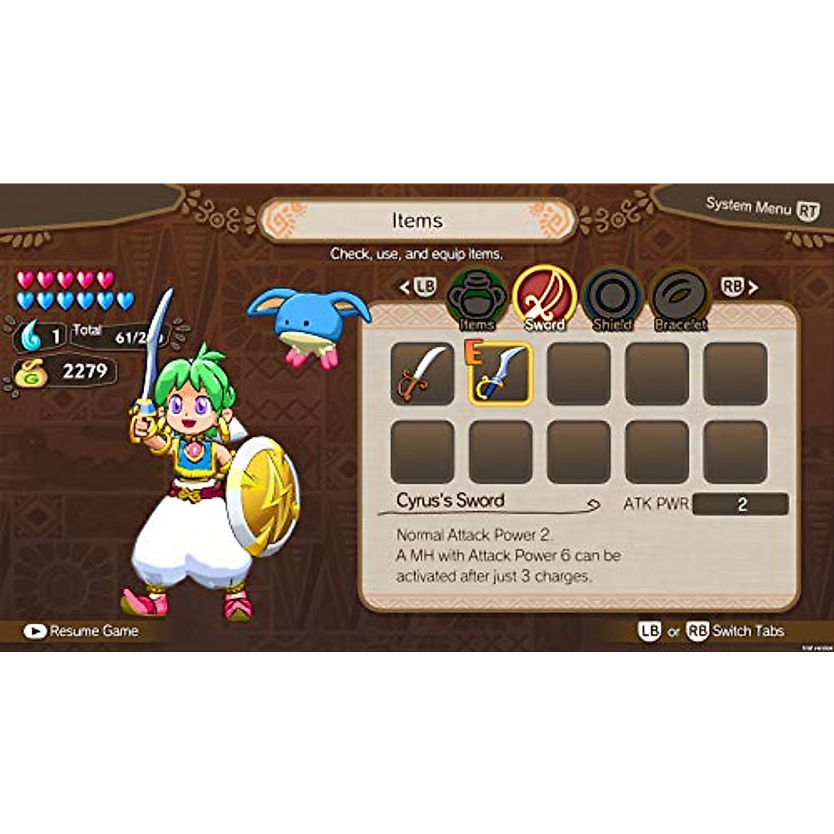 Wonder BOY ASHA in Monster World - PS4