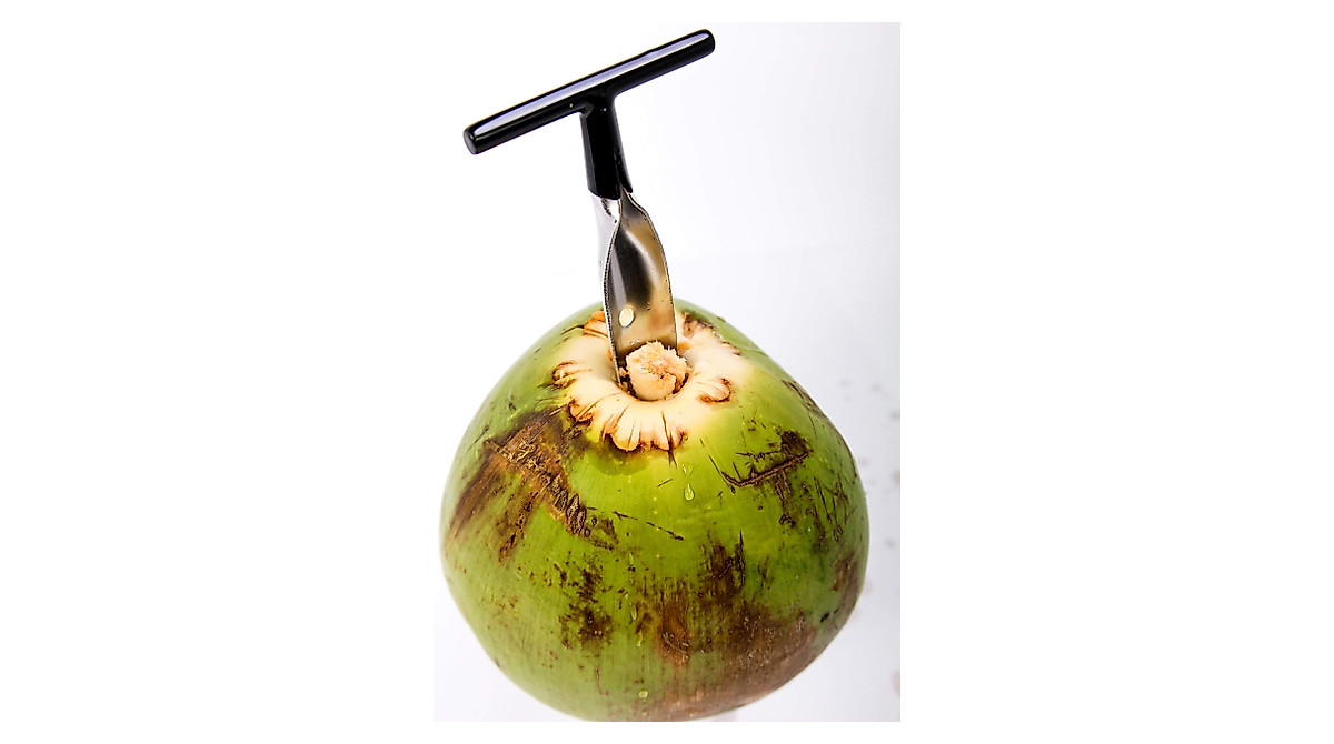 Ken's CocoMon Coconut Opener Tool - Safe & Easy for Green Coconuts