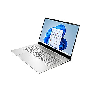 HP 2022 Envy 17.3" FHD Touchscreen Laptop, Intel Core i7-1165G7, 32GB RAM, 512GB SSD, Backlit Keyboard, Intel Iris Xe Graphics, Fingerprint Reader, Webcam, Windows 11 Pro, Silver, 32GB USB Card