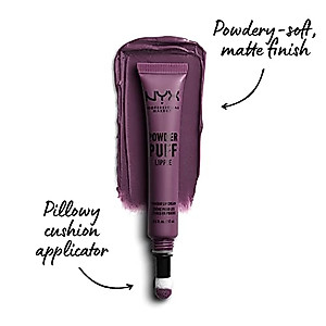 NYX PROFESSIONAL MAKEUP Powder Puff Lippie Lip Cream, Liquid Lipstick - Detention (Deep Plum)