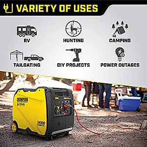 Champion Power Equipment 200987 4500-Watt RV Ready Portable Inverter Generator, Wireless Remote Start
