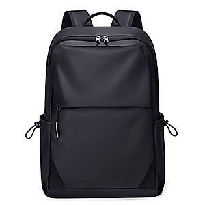 15.6 Inches Laptop Backpack for Men Women Classic Business Travel Casual Daypack (Black)